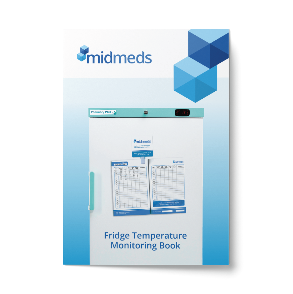MidMeds Fridge Temperature Monitoring Book (FTMB) x 1 | MidMeds Limited
