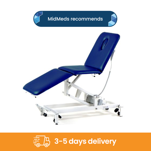 STABIL KOMFORT 3-Section Electric White Frame - Navy | MidMeds Limited